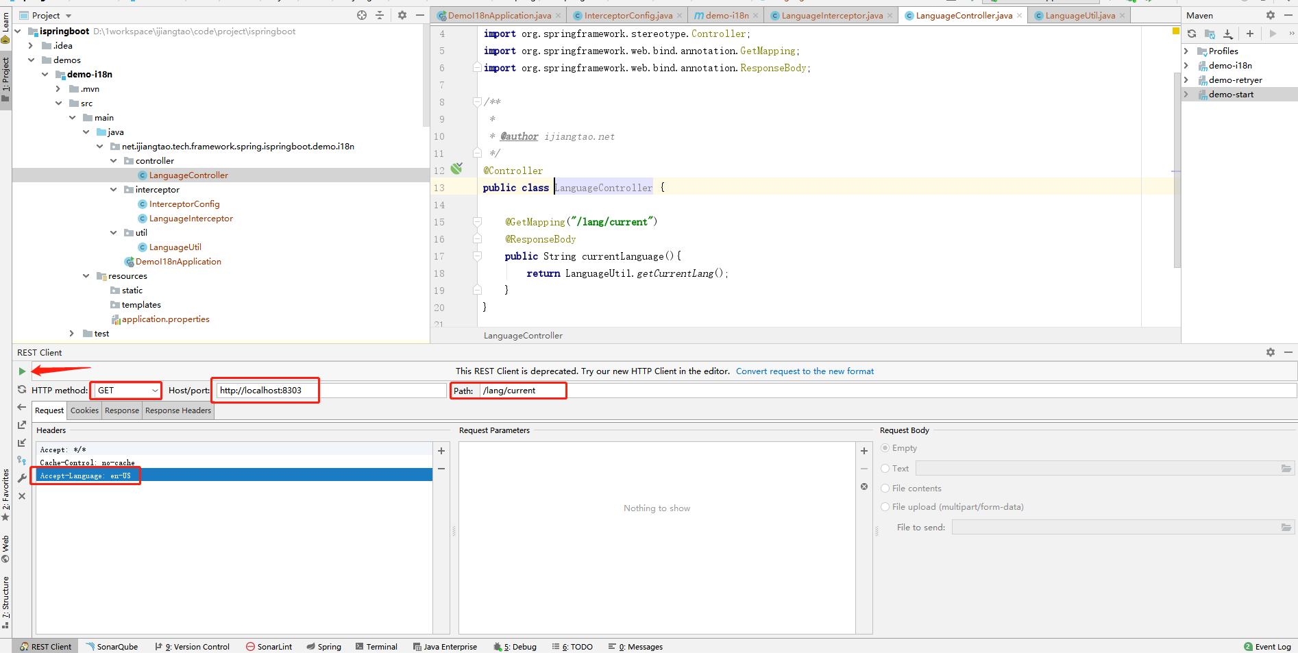 SpringBoot系列之服务端解析客户端国际化请求_拦截请求头实现多语言-CSDN博客